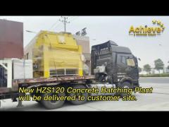 PLC Control Dry Concrete Mixing Plant 120 CBM Per Hour MAO2000