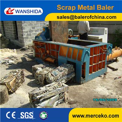 China New Condition automatic PLC control Scrap Metal Compactors to baler Non Ferrous Metals for sale