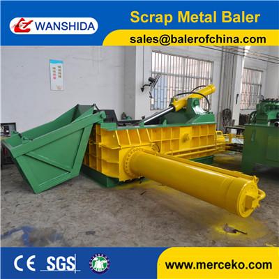 China New Condition and Automatic Scrap metal baler diesel drive with hopper for recycling companies for sale