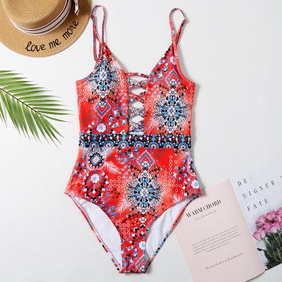 China Solid color Scoop Neck Sport Top With High Waist Bikini for sale