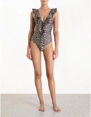 China Solid color Scoop Neck Sport Top With High Waist Bikini for sale