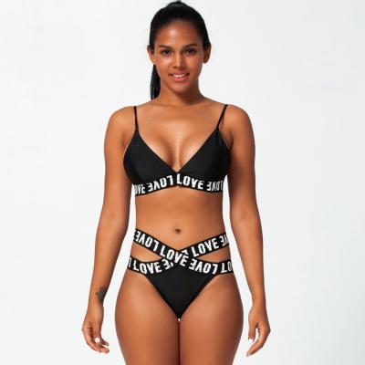 China Tiered Layer Tie a Knot Front Top With Low waist Bikini swimsuit high cut for sale