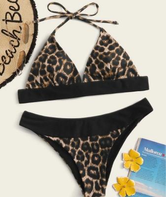 China Tiered Layer Tie a Knot Front Top With Low waist Bikini swimsuit high cut for sale