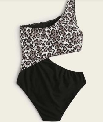 China Tiered Layer Tie a Knot Front Top With Low waist Bikini swimsuit high cut for sale