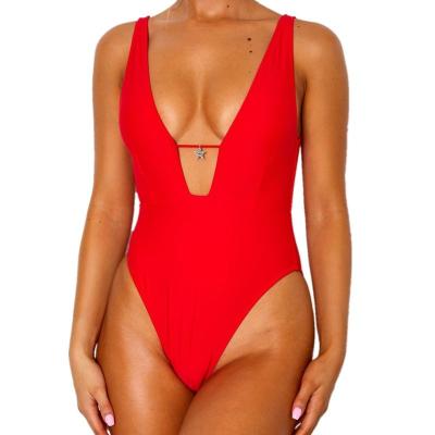 China Tiered Layer Tie a Knot Front Top With Low waist Bikini swimsuit high cut for sale