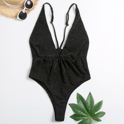 China Tiered Layer Tie a Knot Front Top With Low waist Bikini swimsuit high cut for sale