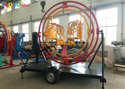 中国 電気遊園地の人間のジャイロ スコープの乗車4人3.2×3.6×1.8 M装置のカバー 販売のため
