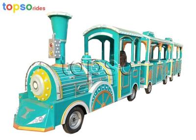 China Openlucht Ongebaande Kiddie-Trein 2 Vervoer Aantrekkelijkheid 24 van de Sightseeingstrein Persoon Te koop