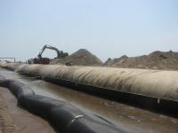 China Customized Width Geotextile Dewatering Tubes Ultimate Solution For Dewatering Needs for sale