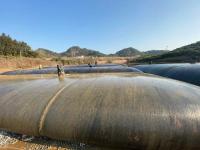 China Lightweight Customized Geotextile Dewatering Tubes Cylindrical Shaped for sale