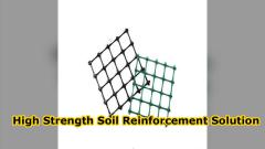 High Strength Uniaxial Plastic Geogrid for Soil Reinforcement