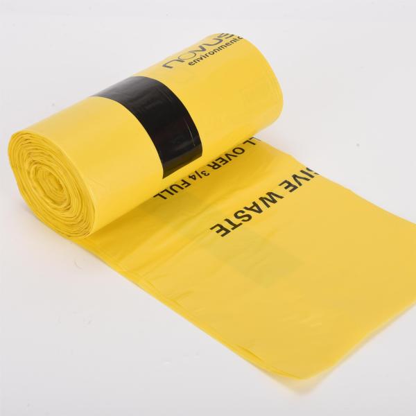 Quality 1 Ton Customized Logo Medical Liners Bag Directly Yellow Security HDPE Accepted for sale