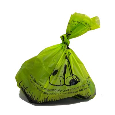 China Logotipo personalizado Sacos biodegradáveis para animais de estimação 30 * 45Cm Verde Preto para suas necessidades à venda