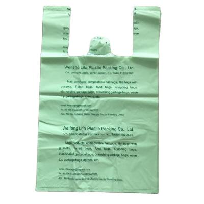 Cina Compostabile diretto 100% biodegradabile sacchetto della spazzatura materiali riciclati certificato ok compost in vendita