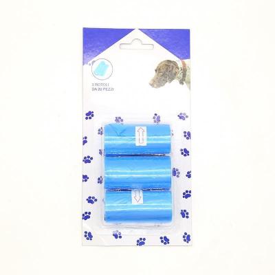 Cina Sacchetti di cacca per cani compostabili con logo personalizzato per lo smaltimento di rifiuti per animali domestici ecologici in vendita