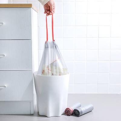 Cina Sacco per rifiuti portatile a corda con logo personalizzato e certificato OK compost in vendita