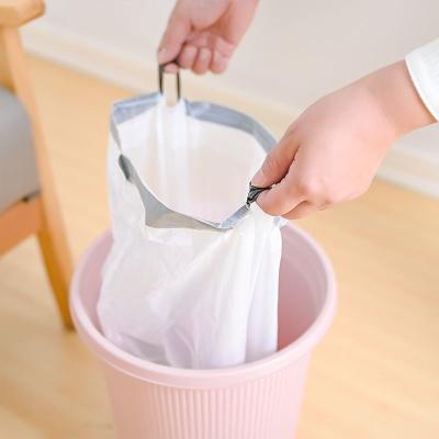 Cina Sacco per rifiuti portatile a corda con logo personalizzato e certificato OK compost in vendita
