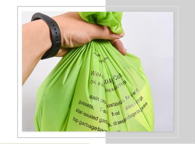 Cina Materiali riciclati 100% Biodegradabile Sacchetto di spazzatura di plastica con design personalizzabile in vendita