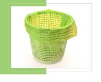 China 40% Biosource Material Biodegradable Eco-Friendly Garbage Bags 25x40cm 8-15kg Load for sale