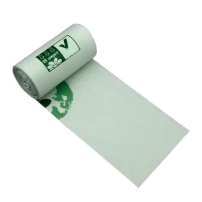 China Certificado OK composto colorido descartável biodegradável plástico de corda de arrastão saco de lixo à venda
