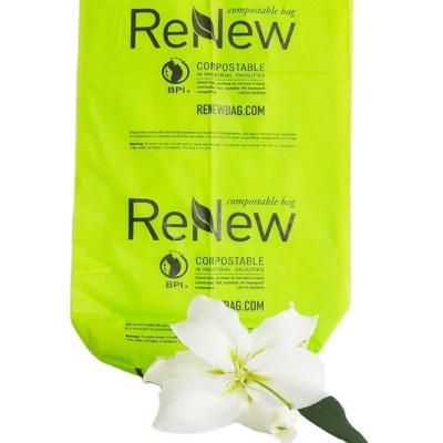 Cina Stampa offset Sacchetti di rifiuti biodegradabili in rulli beige per imballaggi ecologici in vendita
