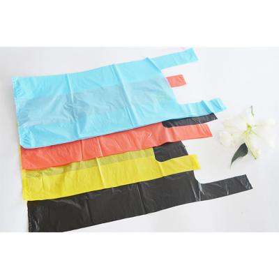 China Pulp Moulding Plastic T-Shirt Bag voor supermarkt en winkelen Te koop