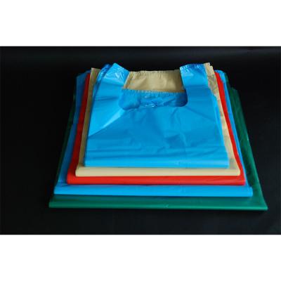 China Pulp Moulding Plastic T-Shirt Bag voor supermarkt en winkelen Te koop