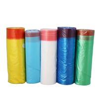 China Customized HDPE Drawstring Trash Garbage Bag 450x500mm 5-100 Mic Thick Bulk for sale