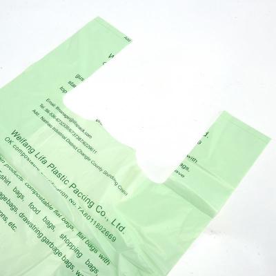 China 100% biodegradável compostável Star Seal T-Shirt sacos em rolos para recolha de resíduos à venda