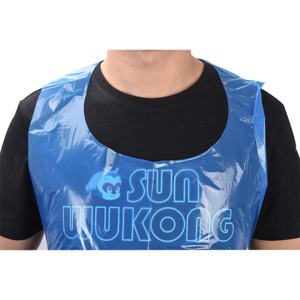 Quality Lengthened Waterproof and Oil Proof Transparent Apron for Canteen Cleaning in Red for sale