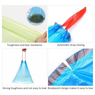 China Kitchen Waste Disposal Biodegradable Drawstring Trash Bag with Drawstring Closure for sale
