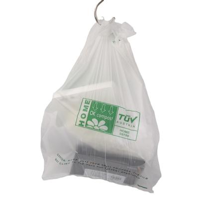 Cina Sacchetto di plastica biodegradabile PBAT/PLA/amido di colore verde e dimensioni personalizzabili in vendita