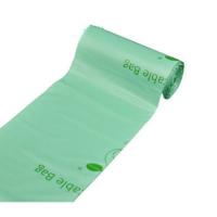 China Biodegradable Printed Plastic Garbage Bags 40% Biosource Material 8-15kg Load Custom Sizes for sale