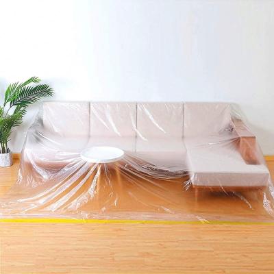 China Doorzichtige plastic meubeldoek past in stoelbank en andere maten Dikte 5,5-12,5 micron Te koop