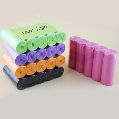 Cina OEM accettato compostabile amido di mais T-shirt di plastica biodegradabile sacchetto per rifiuti in vendita