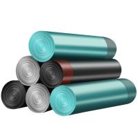 China Customized PE Drawstring Garbage Bag 450x500mm 5-100 Mic Thick Household Portable for sale