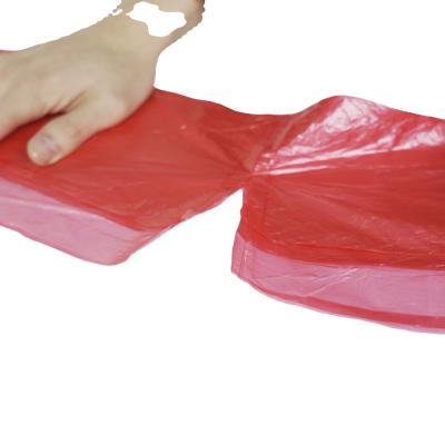 China Saco de lixo PE descartável colorido Saco de lixo de corda com certificado de composto OK à venda