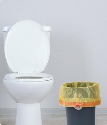 China Huishoudelijke vuilniszak met automatische sluiting en goed compostcertificering Te koop