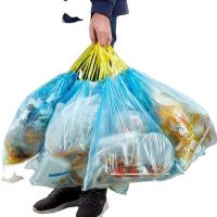 China Automatic Extraction Garbage Bag 450x500mm Thickened Lifting Rope HDPE LDPE for sale
