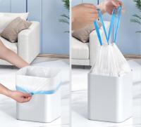 China OK Compost Household Drawstring Kitchen Garbage Bag 450x500mm 5-100 Mic Custom Size for sale