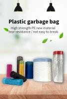 China OK Compost Certified Drawstring Kitchen Trash Bags 450x500mm Custom Logo HDPE LDPE for sale