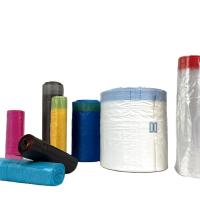 China OK Compost Certified Drawstring Kitchen Trash Bags 450x500mm Custom Logo HDPE LDPE for sale