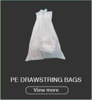 China OK Compost Certified Drawstring Kitchen Trash Bags 450x500mm Custom Logo HDPE LDPE for sale