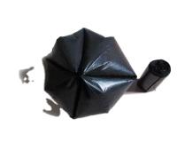 China Square Bottom Garbage Bag 20% Fold Even Back HDPE Drawstring 5-100 Mic Thickness Custom Logo for sale