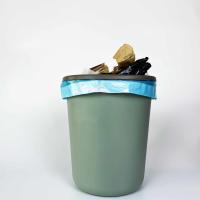 China Custom Offset Printing Degradable Drawstring Garbage Bag PE Trash Bag 5-50 Mic for sale