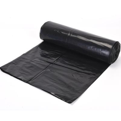 China PE Material Heavy Duty Black 3 Mil Contractor Garbage Bags Perfect for Waste Management for sale