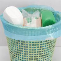China Offset Printing Plastic Disposable Drawstring Trash Packaging Garbage Bag for sale
