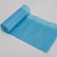 China Offset Printing Plastic Disposable Drawstring Trash Packaging Garbage Bag for sale