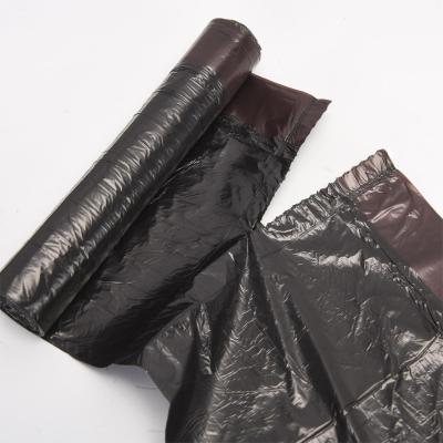 Cina Sacchetti da spazzatura in plastica beige da 13 galloni con filo di trazione e stampa offset in vendita