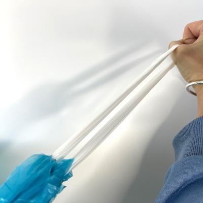 China Aceitação de encomendas personalizadas Rolo de sacos de lixo de corda de tração perfumada em HDPE/LDPE/LLDPE à venda
